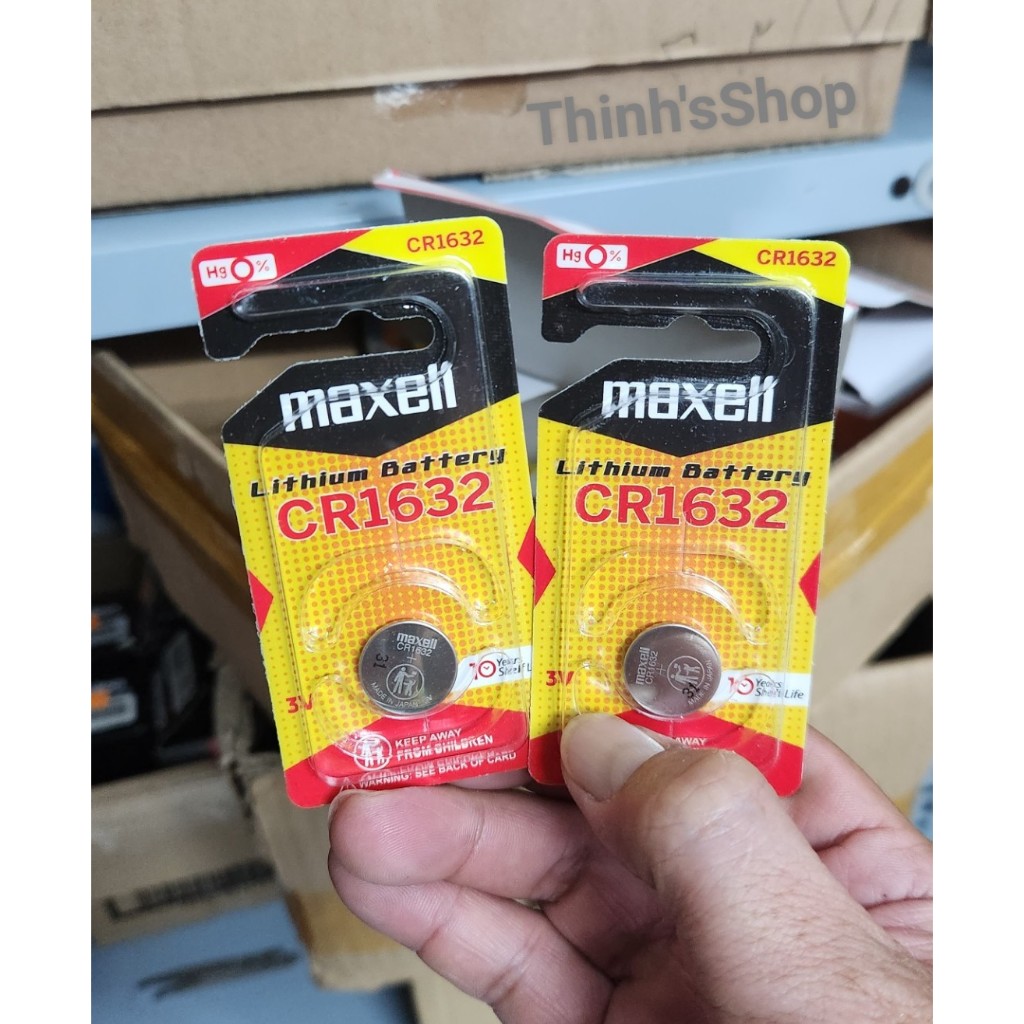 Vỉ 1 viên Pin CR1632 / CR 1632 3V Maxell Lithium - Made in Japan ...