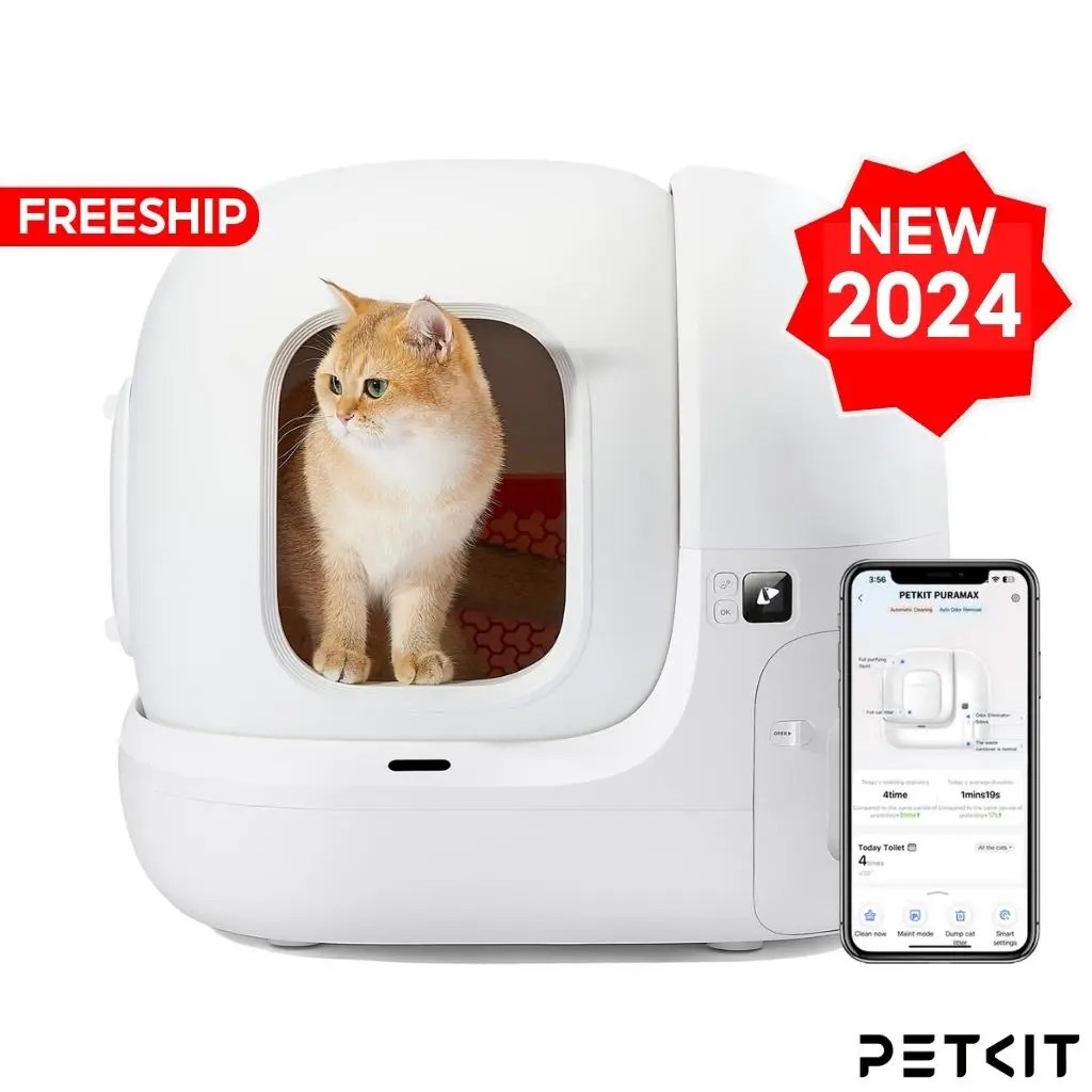 [PETKIT MAX ]NHẬP KHẨU JAPAN- Nhà Vệ Sinh Cho Mèo Từ Nhật - Máy Dọn Phân Mèo Petkit Pura Max (BH ...