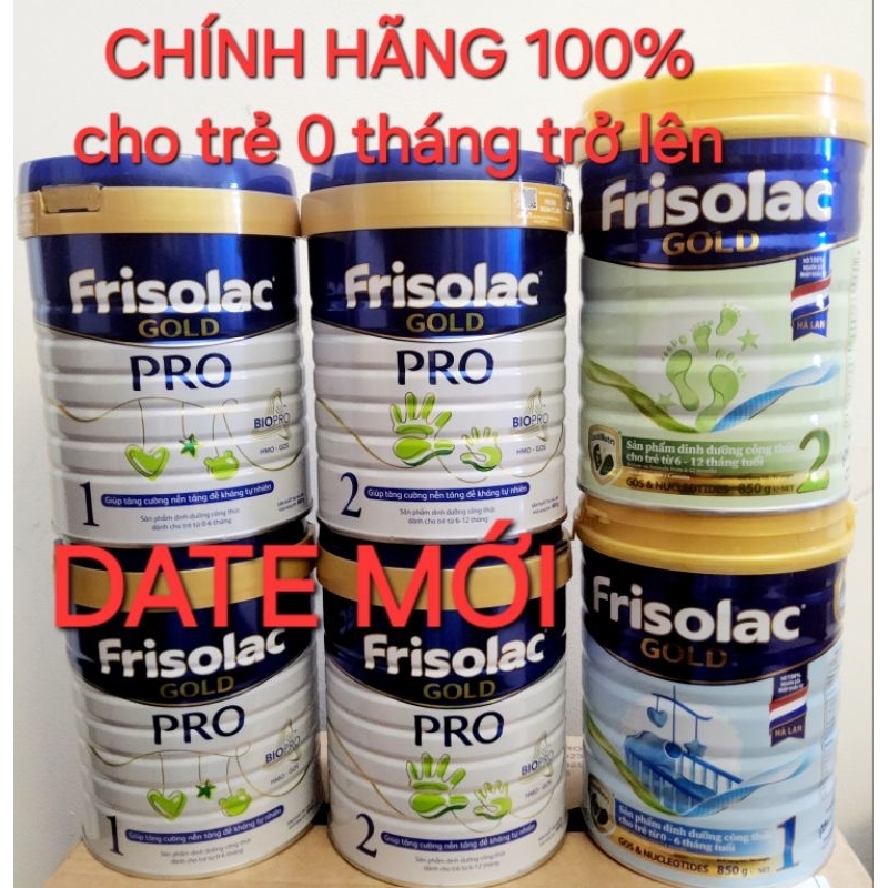 [chính hãng 100%] combo 6 lon Frisolac gold 1,2 850g /Frisolac gold pro ...