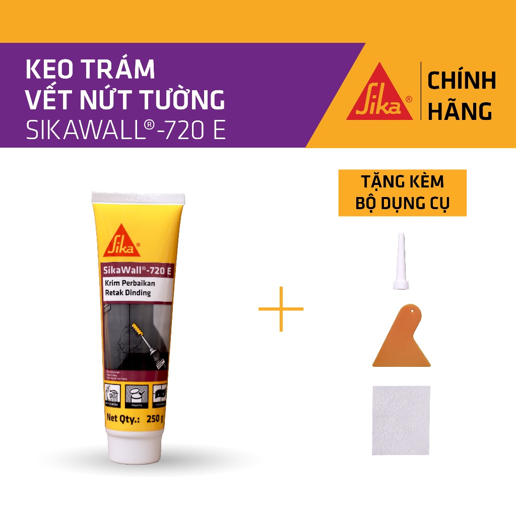 [HSD 25/07/2026] Sika - Keo trám vết nứt tường SikaWall ® - 720 E (250g ...