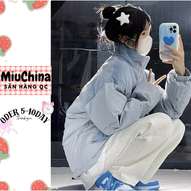 [ODER 5-10N]ÁO PHAO LOGO PHỐI HOẠ TIẾT MAY NỔI QC L1 (ảnh thật cuối ...