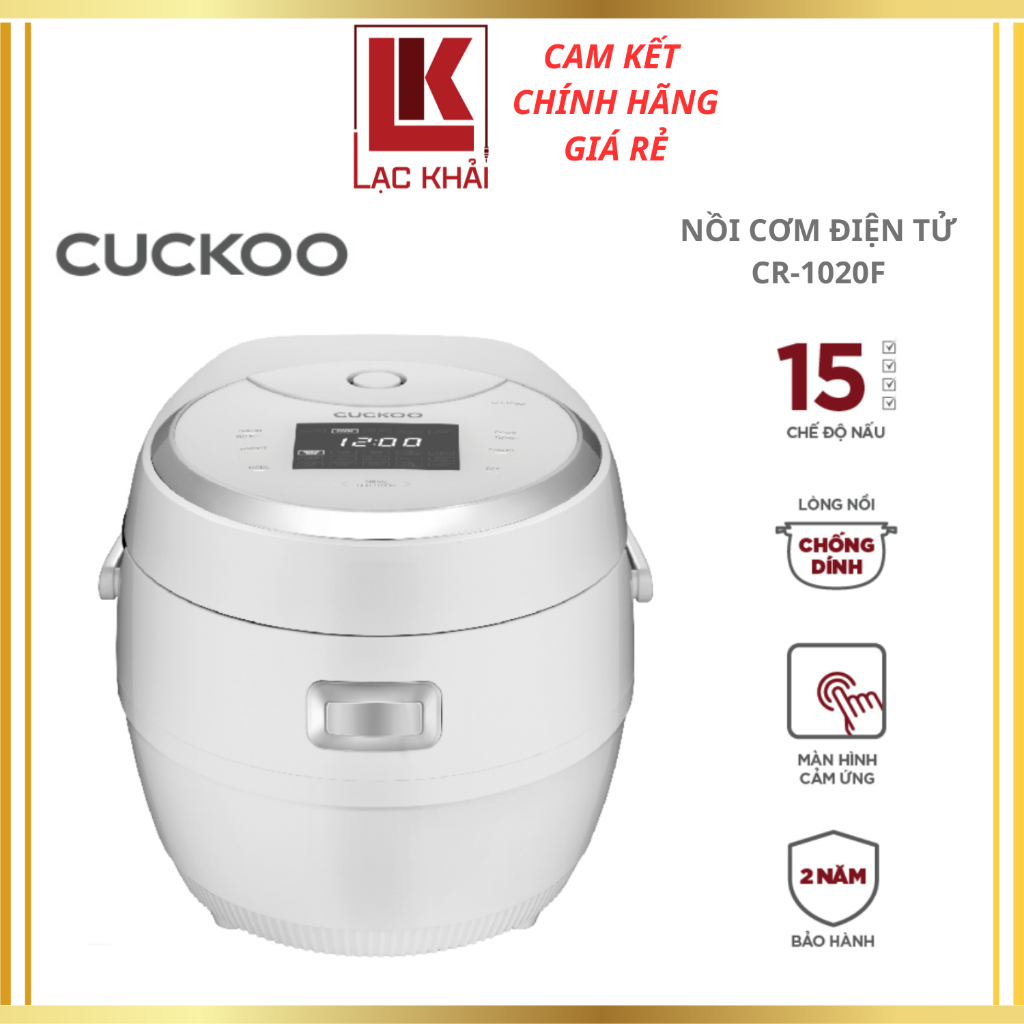 Nồi cơm điện tử Cuckoo 1,8L CR-1020F - Bảng điều khiển LED - Lòng nồi ...