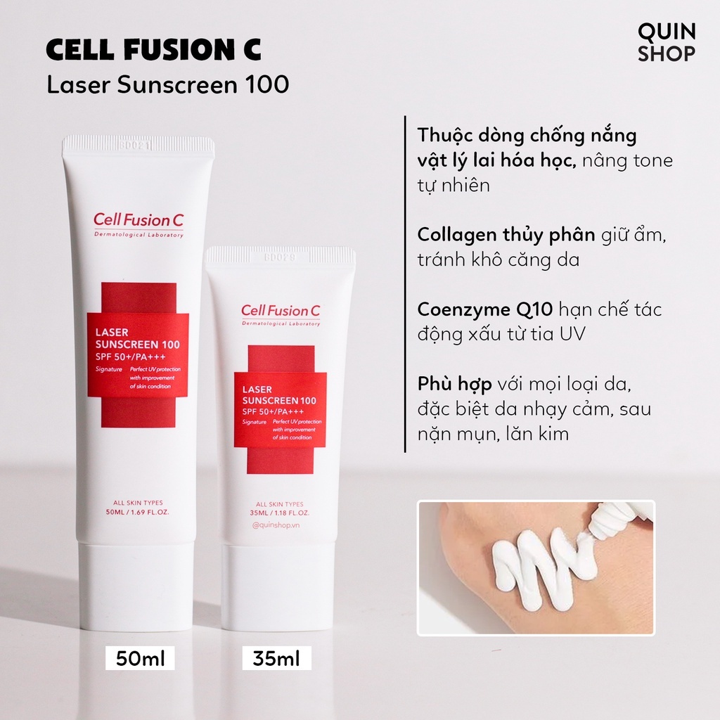 Kem Chống Nắng Cho Da Mụn Nhạy Cảm Cell Fusion C Laser, Clear, Advanced ...