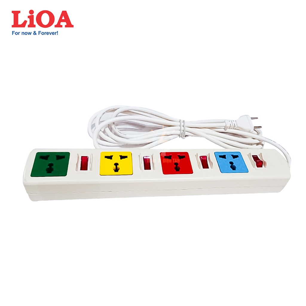 Ổ cắm điện đa năng LIOA, 3 lỗ, 4 lỗ, 6 lỗ, 8 lỗ, 10 lỗ, dây dài 3M, 5M, chịu tải lớn | Shopee ...