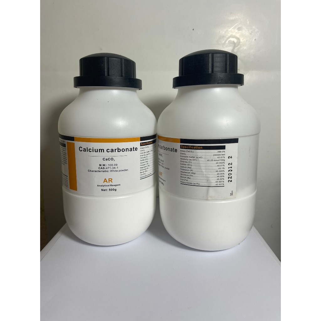 Hoá chất Cancium carbonate, CaCO3,CAS 471-34-1, lọ 500g, Xilong | Shopee Việt Nam