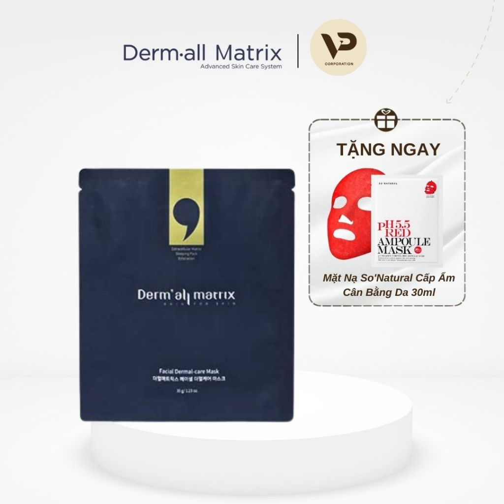 Mặt Nạ Dưỡng Ẩm Căng Bóng Da Derm All Matrix Facial Dermal Care Mask ...