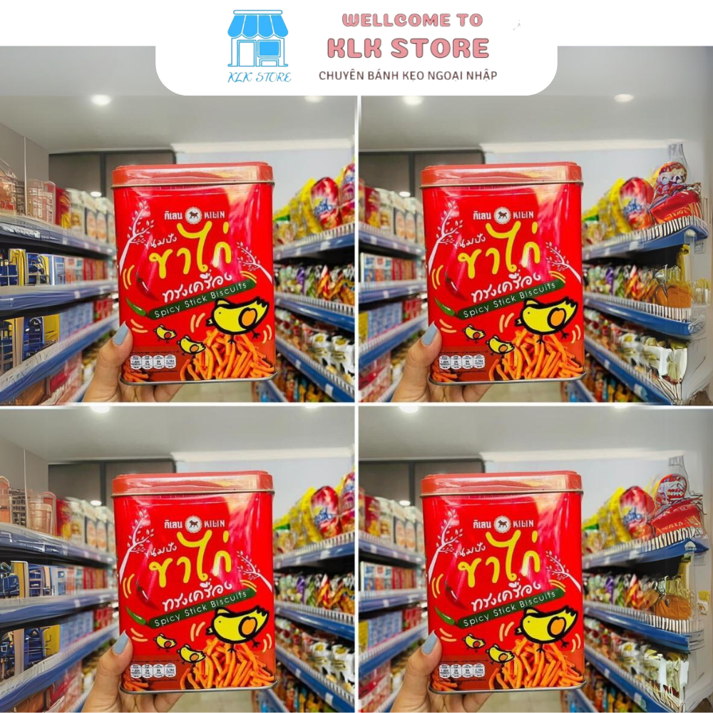 BÁNH QUE CAY KILIN THÁI LAN HỘP THIẾC 400G HÀNG MỚI VỀ KLK Store | Shopee Việt Nam