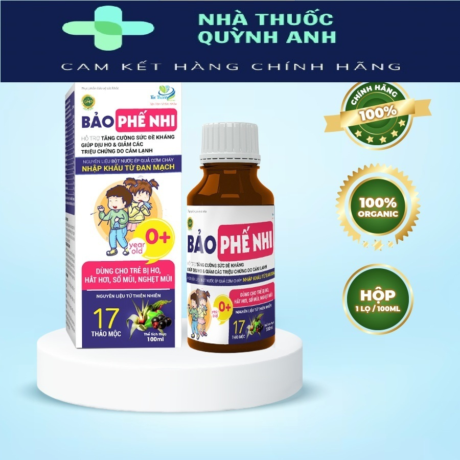 Siro Ho Cho Bé Bảo Phế Nhi 3in1 Hỗ Trợ Tăng Đề Kháng, Giảm Ho, Giải Cảm ...