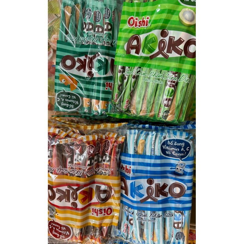 [HÀNG SẴN] Bánh Snack Que Oishi Akiko Nhiều Vị 140g 20 gói nhỏ | Shopee Việt Nam