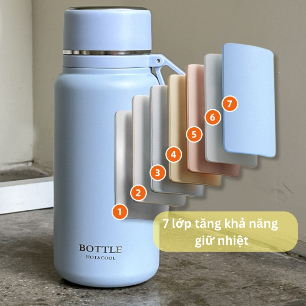 Bình Giữ Nhiệt HOTandCOLD thể tích 650ML/850ML,Chất Liệu INOX SUS 316, Giữ Lạnh Và Nóng (BN101 ...