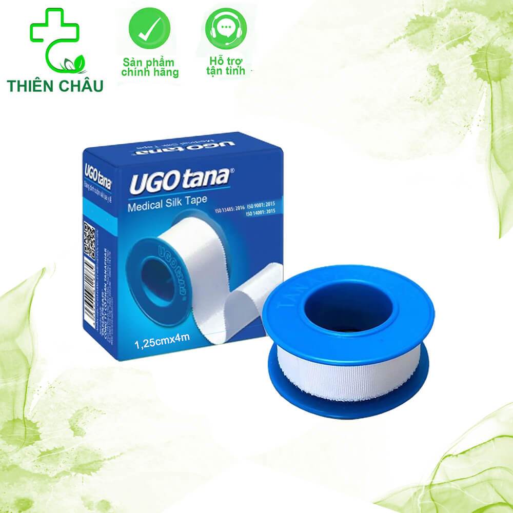 Băng dính cuộn vải lụa y tế UGO Tana - Băng keo Lụa UGO (1.25cm x 4m) | Shopee Việt Nam