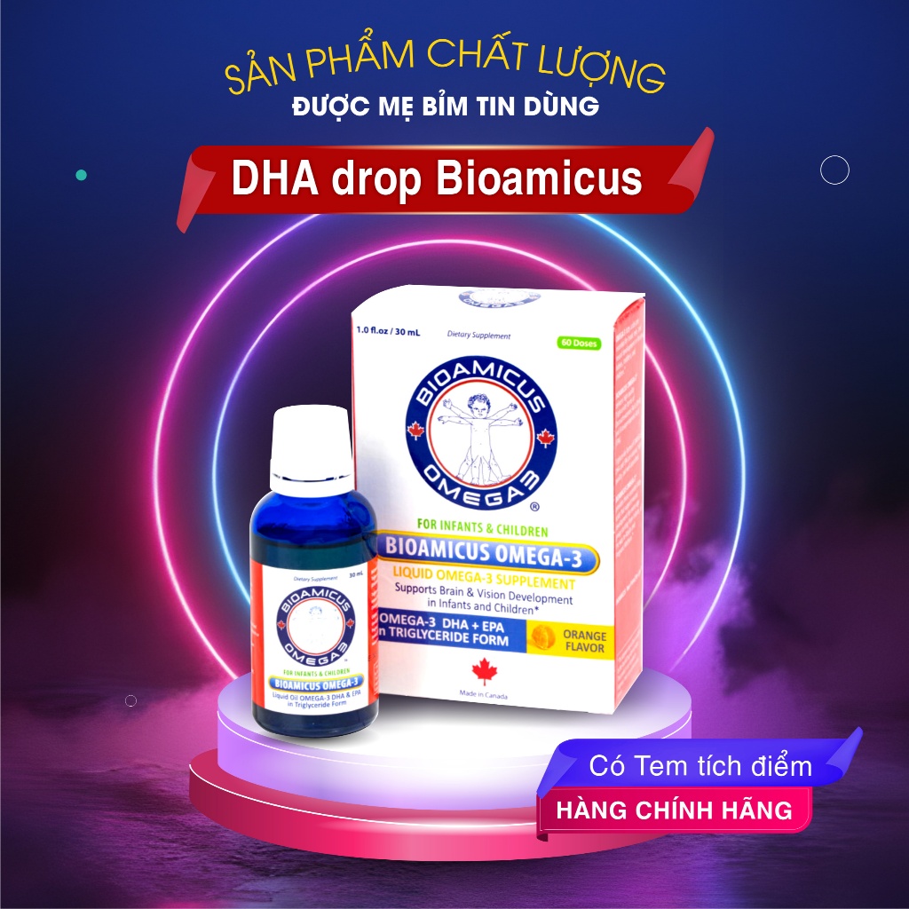 118 Omega 3 DHA Bioamicus chính hãng cho bé: Bổ sung Omega, DHA giúp ...