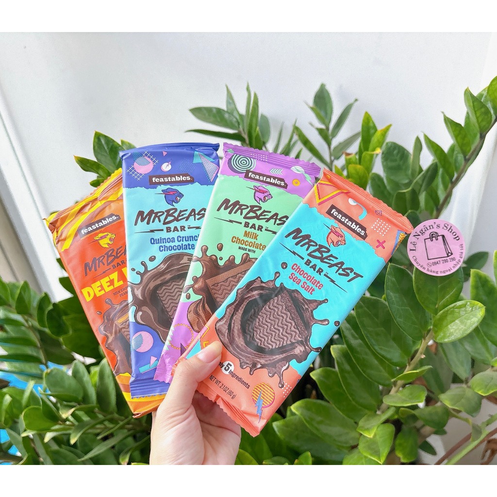 [HÀNG MỸ LẺ 1 THANH] Socola Feastables Mr Beast Bar nhiều vị 60g ...
