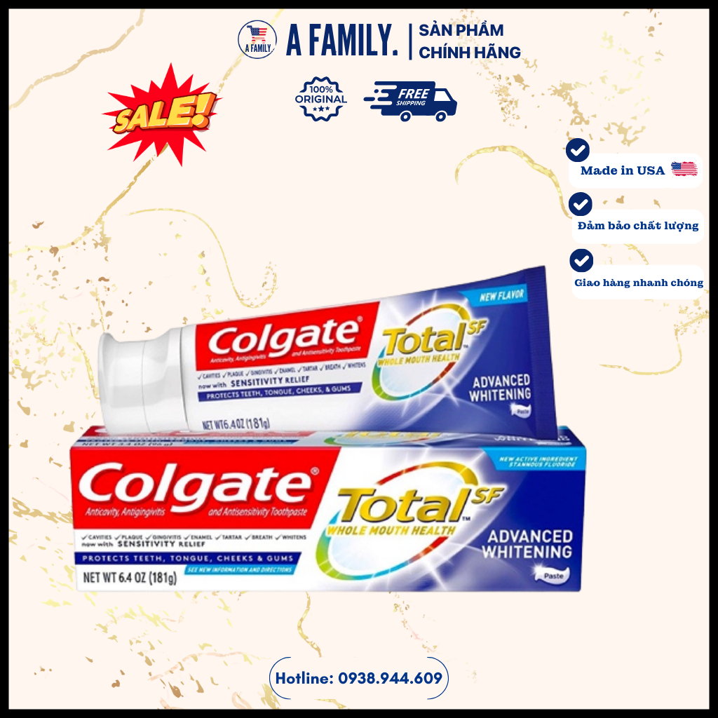 [ HÀNG NHẬP MỸ / Set 5 ] Kem Đánh Răng Colgate Total SF Advanced ...