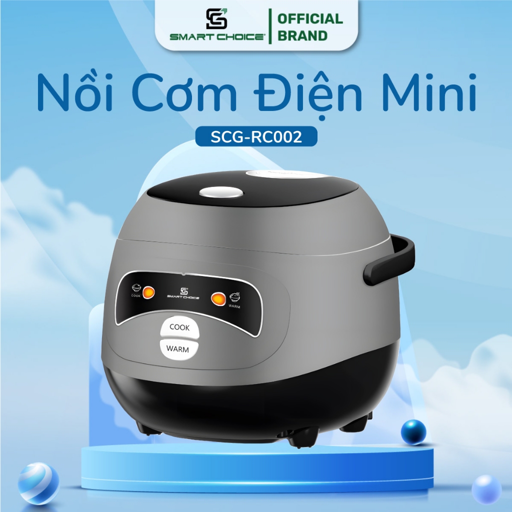 Nồi Cơm Điện Mini SmartChoice SCG-RC002 Nồi Cơm Điện 1L 350W Lòng Nồi ...