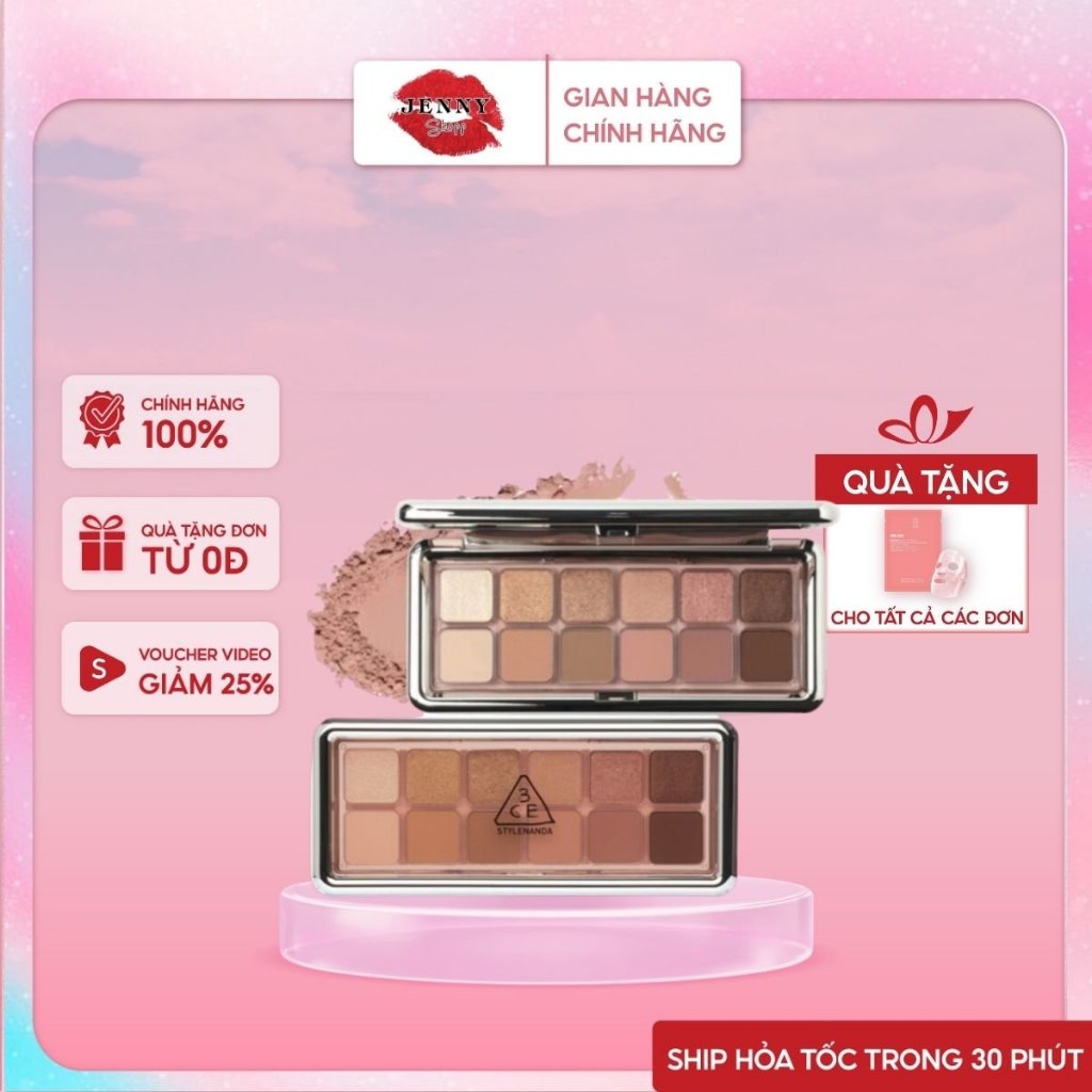 Bảng Phấn Mắt 12 Ô 3CE New Take Eyeshadow Palette | Shopee Việt Nam