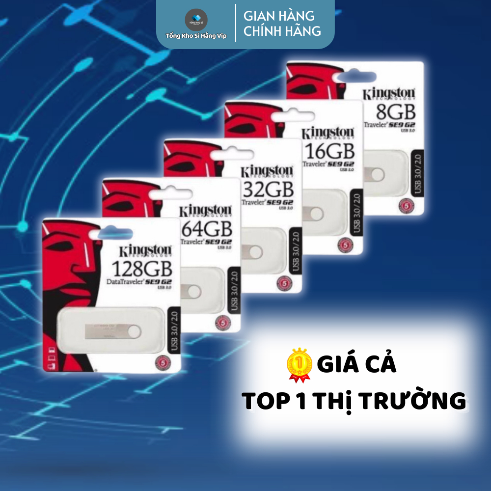 USB Kingston SE9 64g/32g/16g/8gb lưu trữ dữ liệu tuổi thọ lên tới 5 năm, thiết kế nhỏ gọn, năng ...
