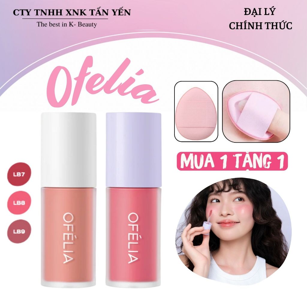 Má Hồng Dạng Kem OFELIA Lolli Liquid Blush 4.3g | Shopee Việt Nam