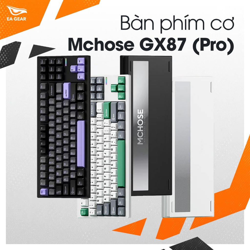 [SẴN GIAO] Bàn Phím Cơ Mchose GX87 Pro Full Nhôm CNC 3 Chế Độ Kết Nối BEST TẦM GIÁ - EA Gear ...