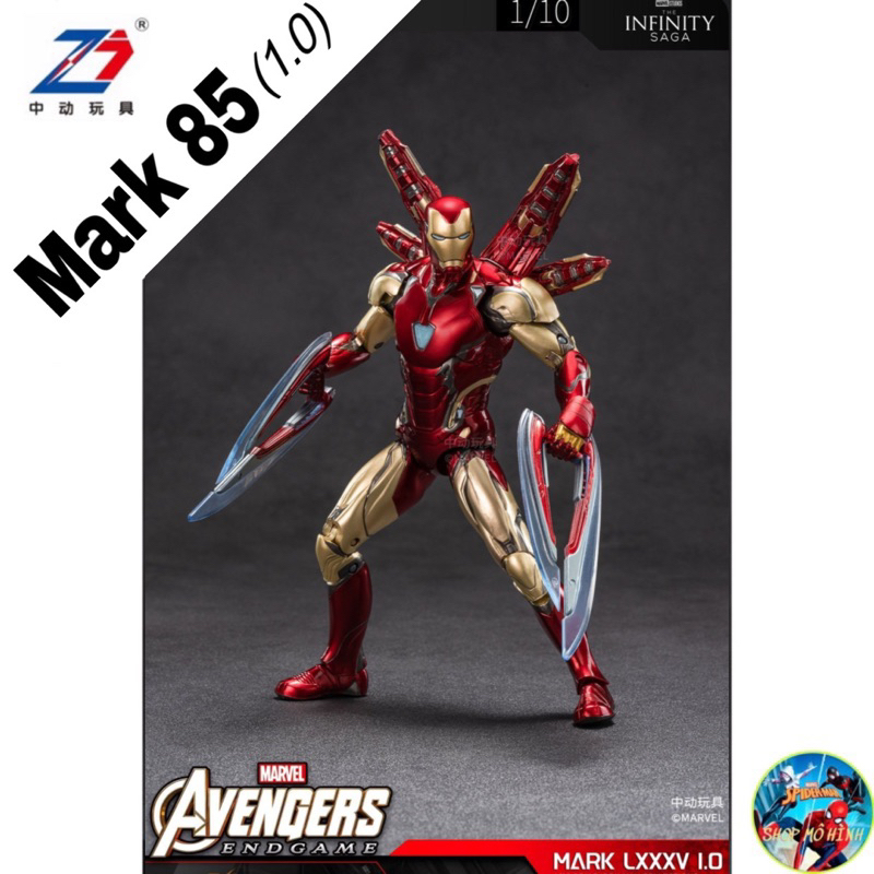 Mô Hình Marvel Iron Man Người Sắt Mark 85 ver 1.0 MK85 (1.0) chính hãng ZD Toys tỉ lệ 1:10 ...