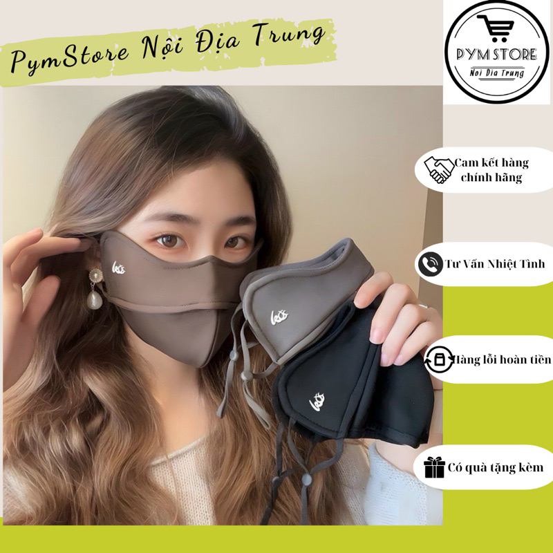 Khẩu Trang LED Phiên Bản Có Gọng Dày 3 Lớp Chống Tia UV 99% SPF 100+ Điều Chỉnh Đước Dây Đeo Pym ...