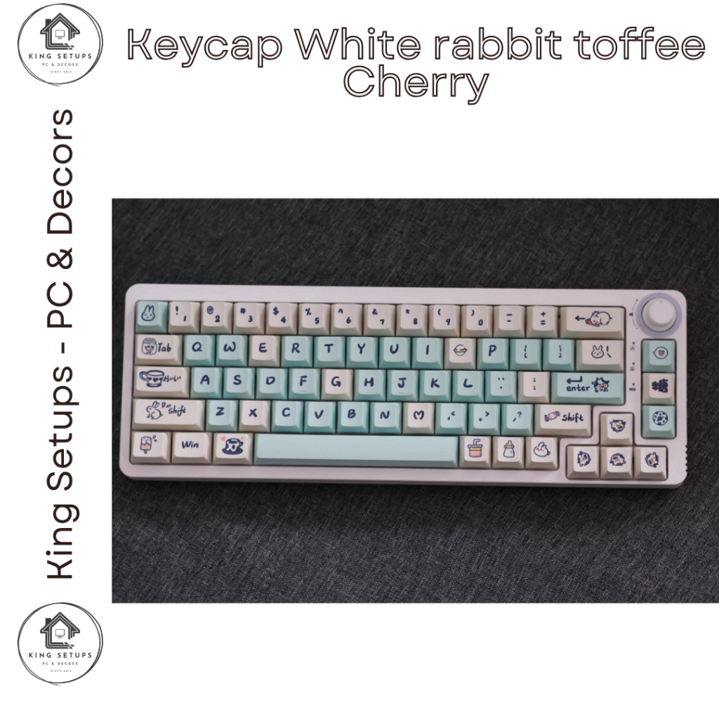 Keycap chery - Keycap White rabbit toffee | Shopee Việt Nam