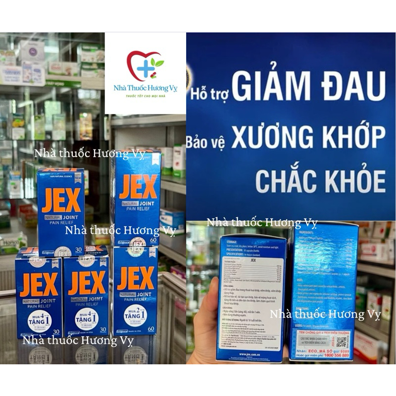 CHÍNH HÃNG | Jex - Hỗ trợ giảm đau, tái tạo sụn khớp (Lọ 30 viên/60 ...