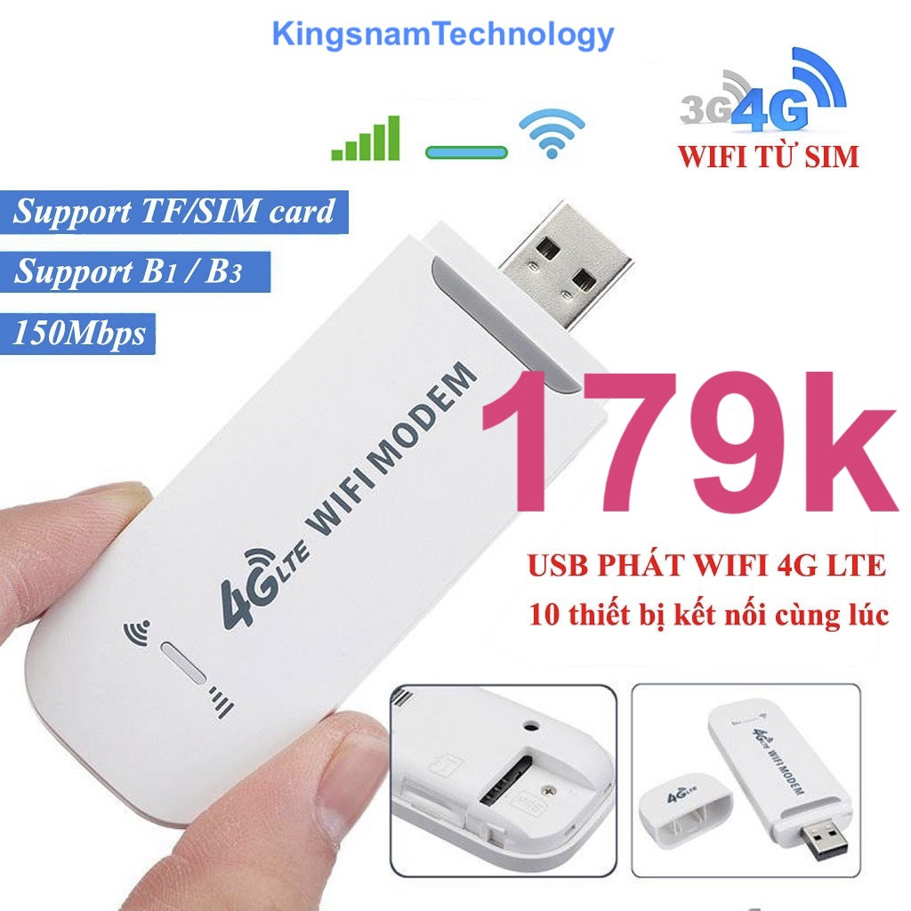 [Hỏa Tốc] USB phát WiFi 4G DCOM phát WIFI 3G 4G TỐC ĐỘ 150Mbps GIÁ RẺ ...