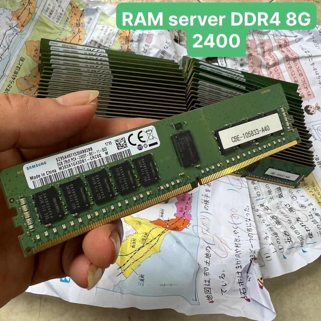 Ram Server DDR4 Bus 2400T ,DDR3L 8GB ECC REG bus 1600 và một số loại ...
