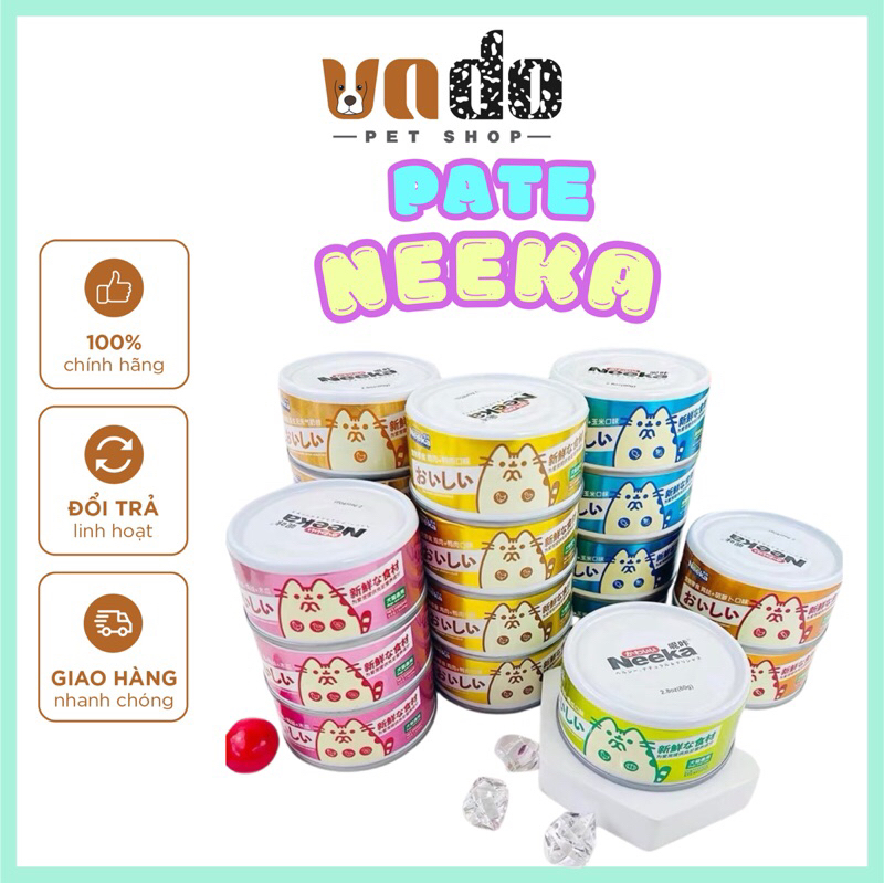 Pate Neeka cho chó mèo thơm ngon, neeka gravy và neeka mousse dinh ...