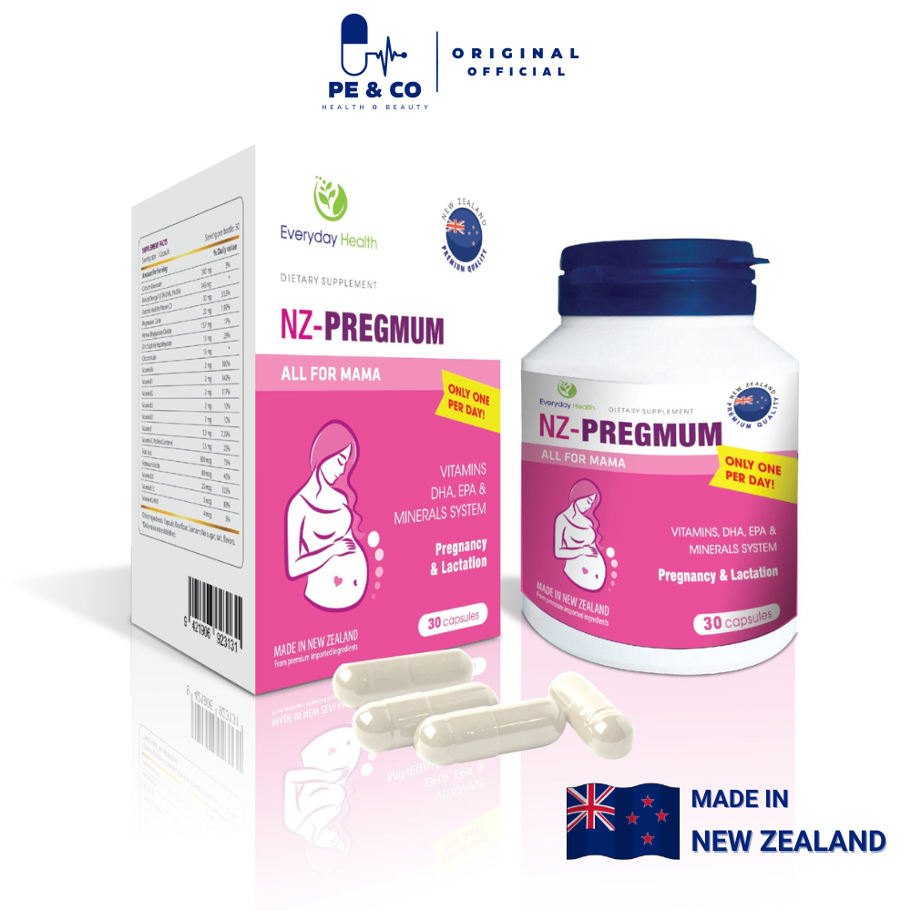 Vitamin Bầu Omega 3, DHA Cho Bà Bầu NZ-PREGMUM Cung Cấp Vitamin D ...