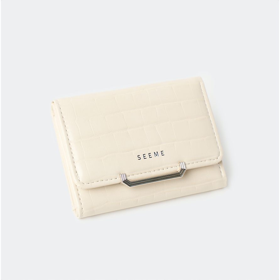 Ví đựng tiền mini da cá sấu SEEME Follie Wallet dáng ngắn | Shopee Việt Nam