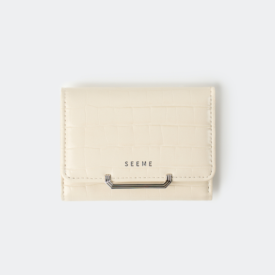 Ví đựng tiền mini da cá sấu SEEME Follie Wallet dáng ngắn | Shopee Việt Nam