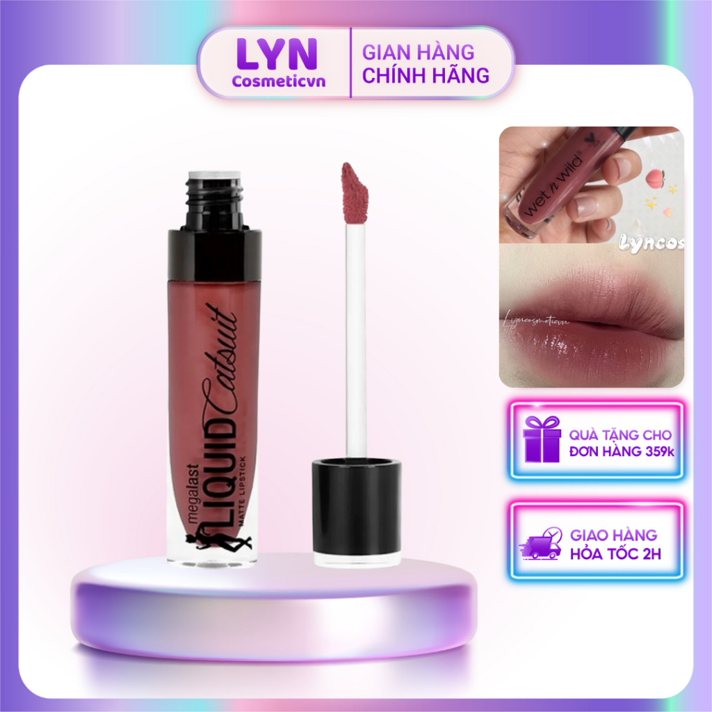 (Bill US) Son kem lì mịn môi Wet n Wild MEGALAST LIQUID CATSUIT MATTE LIPSTICK 925B - Give me ...