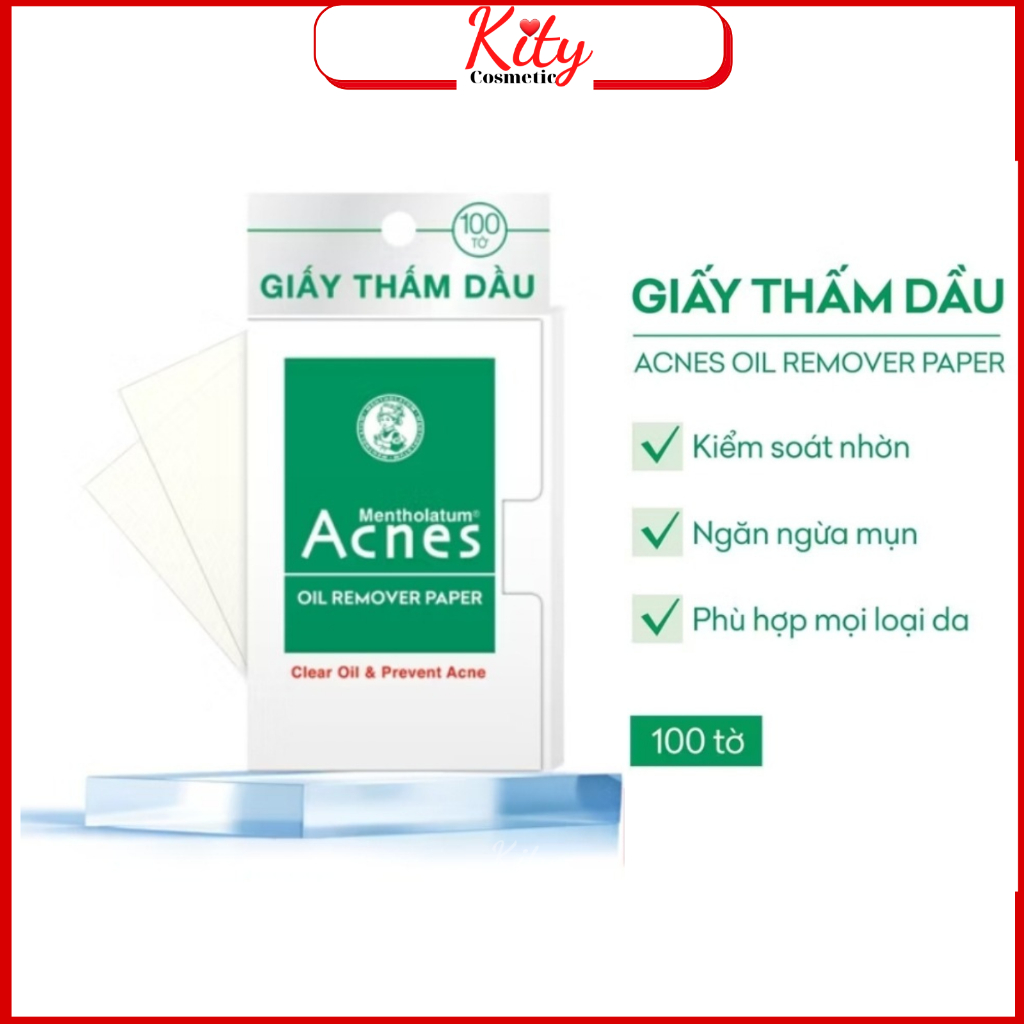 Giấy thấm dầu Acnes Oil Remover Paper (50 tờ/100 tờ) | Shopee Việt Nam
