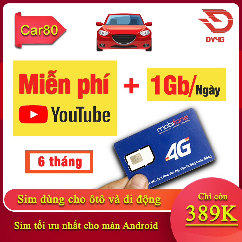 Sim 4G Vinaphone- Mobifone Big50y -Thaga60 -TD49 -Happy -D500 -U1500, không giới hạn dung lượng ...