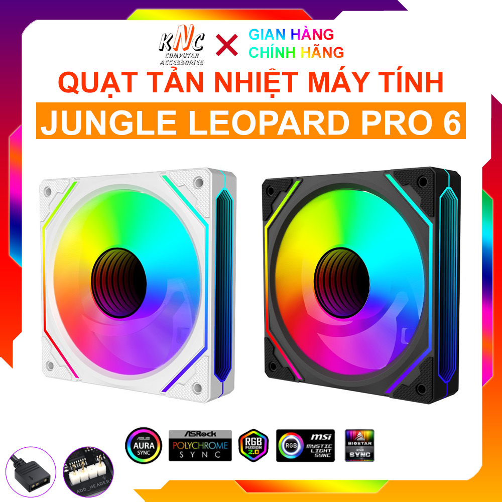 Quạt Tản Nhiệt Jungle Leopard Pro 6 Led 5v ARGB Gương Vô Cực - Hàng ...
