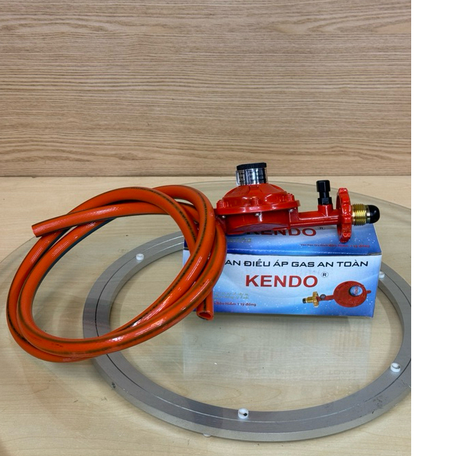 Bộ van gas ngắt tự động KENDO cao cấp (gồm van+[ 1.5m ] dây dẫn gas ...