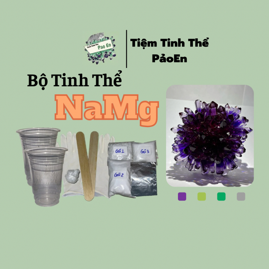 [NaMg] Bộ dụng cụ nuôi tinh thể NaMg ( có giấy hướng dẫn ) | Shopee Việt Nam