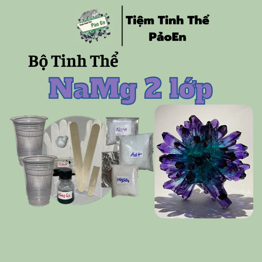 [NaMg 2 lớp] Bộ dụng cụ nuôi tinh thể ( có giấy hướng dẫn ) | Shopee Việt Nam