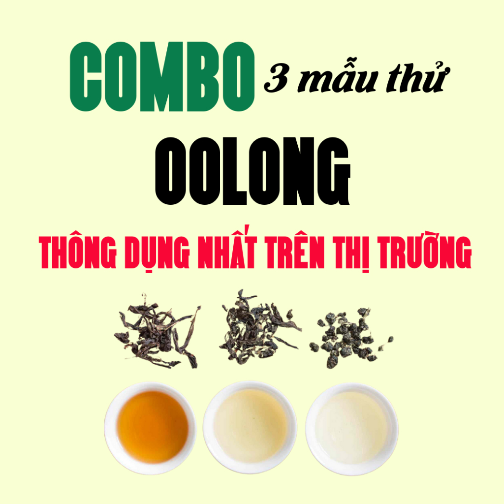 Combo 3 mẫu thử các loại trà Olong thông dụng nhất trên thị trường ...