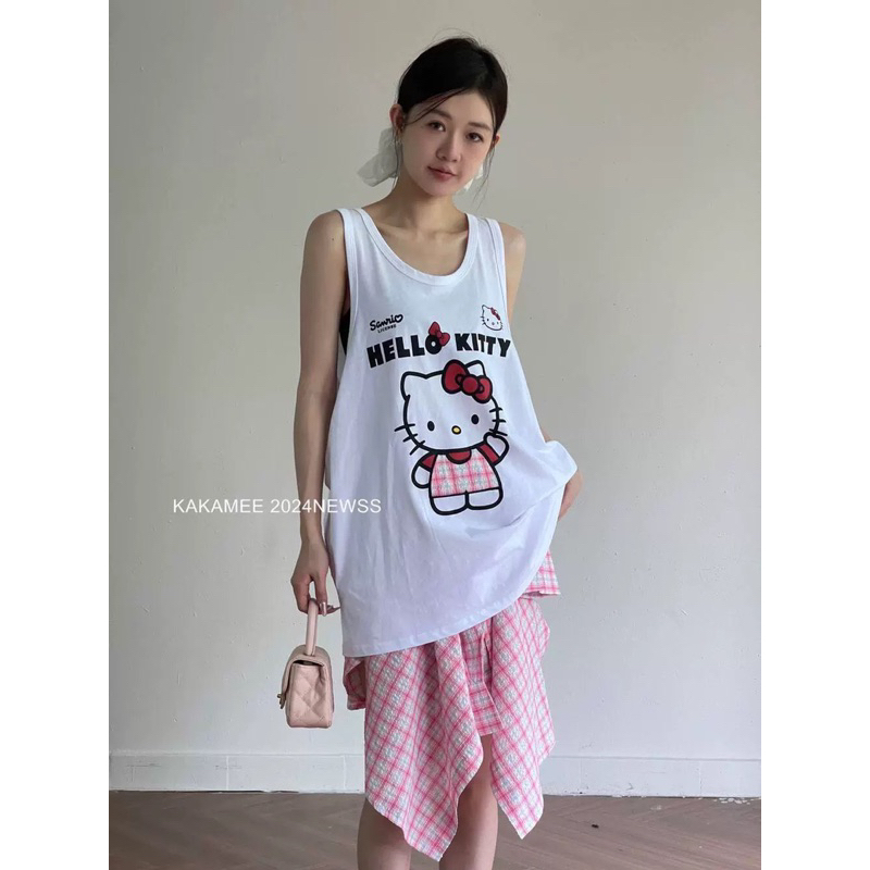 Áo tanktop hello kitty freesz QCL1 xinh đỉnh 91288 | Shopee Việt Nam