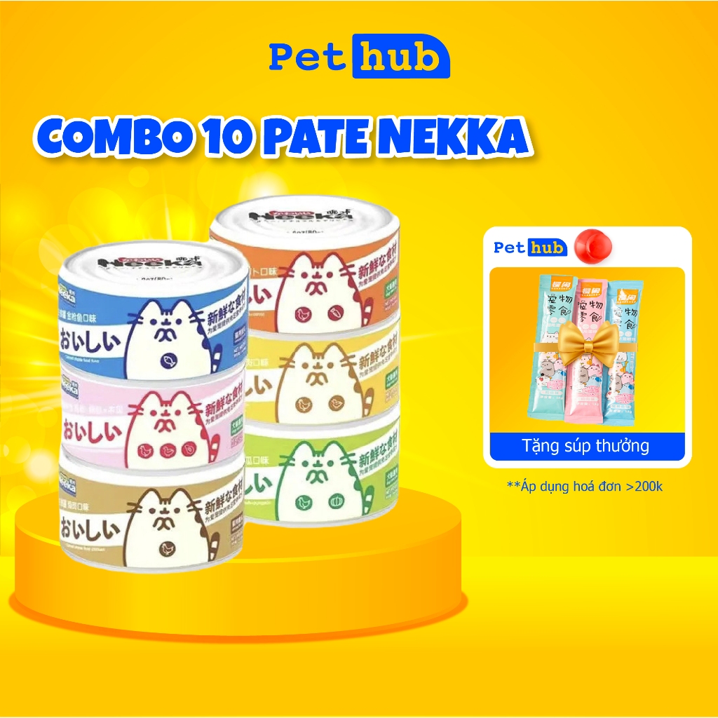 Combo 10 Pate NEEKA Hộp Súp Dinh Dưỡng Cao, Thơm Ngon, Nhiều Vị Dành ...