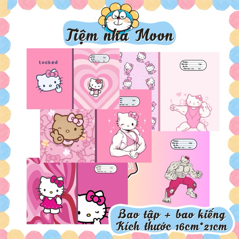HELLO KITTY - GIẤY BAO TẬP KHỔ NHỎ SIZE A5/B5/Sinh viên | Shopee Việt Nam