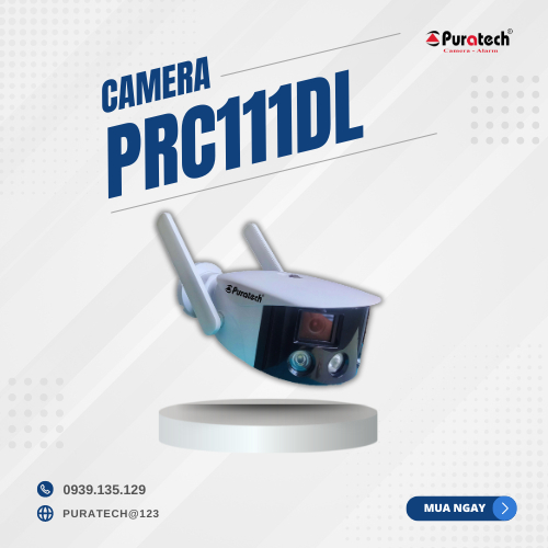 Camera Wi-Fi Puratech PRC-111DL quan sát ngoài trời 180 độ | Shopee ...