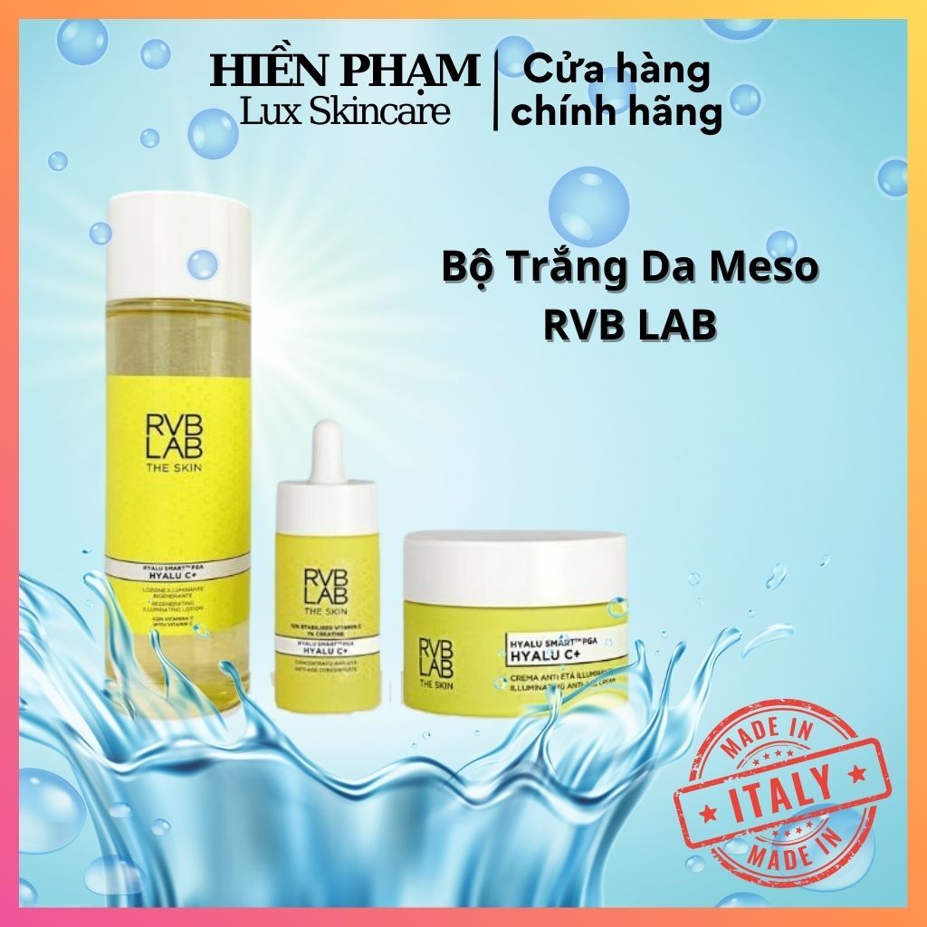 Combo Trắng Da Meso Vitamin C RVB LAB, Set Dưỡng Da Trẻ Hóa, Giúp Da Trắng Sáng, Đều Màu và Mềm ...