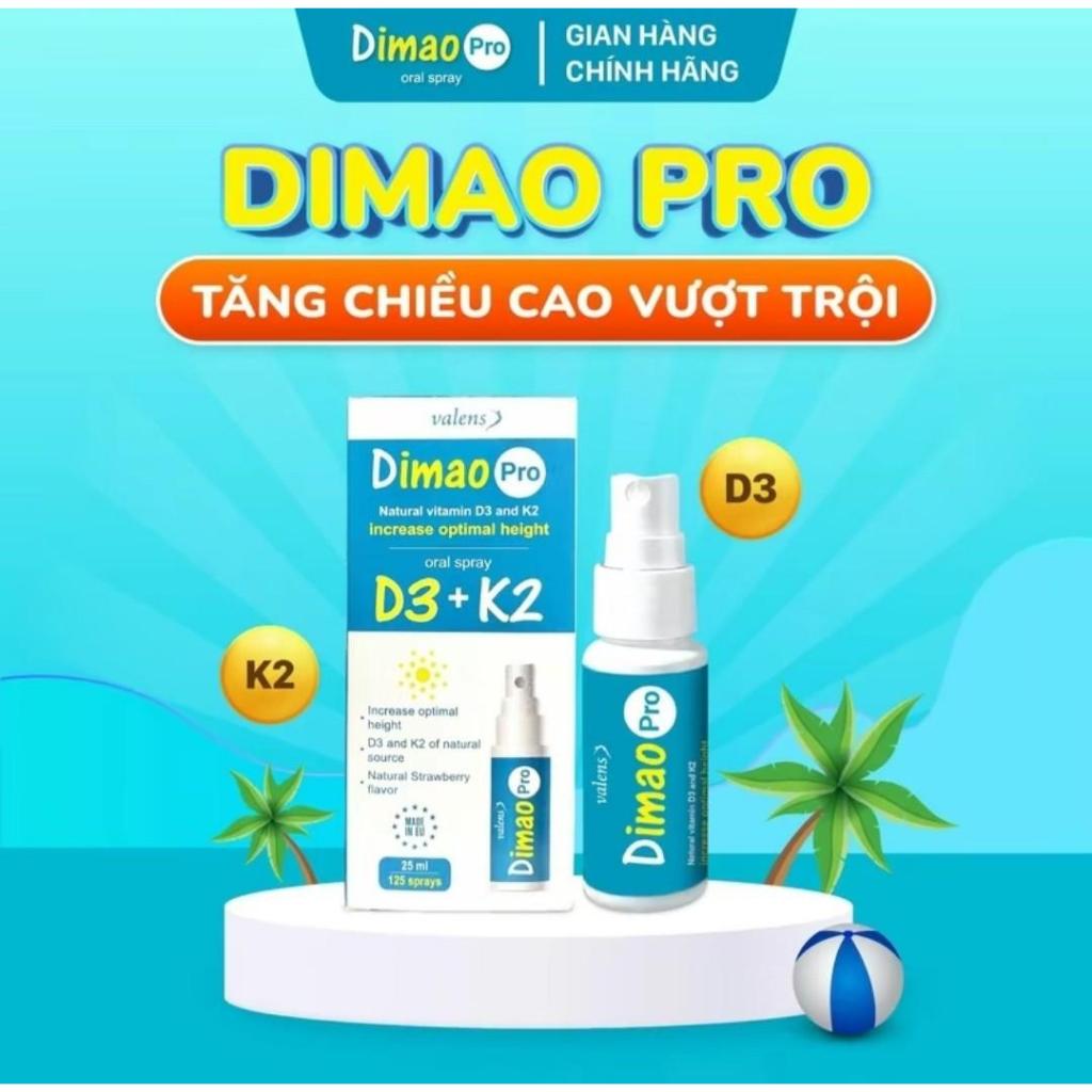 Dimao Pro Vitamin D3K2MK7 Chính Hãng dạng xịt hỗ trợ hấp thu canxi cho ...