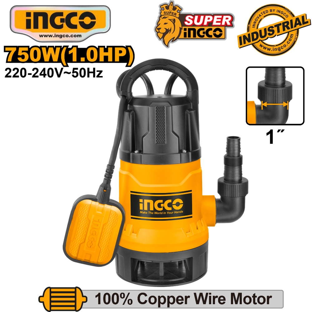 Máy bơm chìm nước thải 750W (1.0HP) Ingco SPD7508 | Shopee Việt Nam