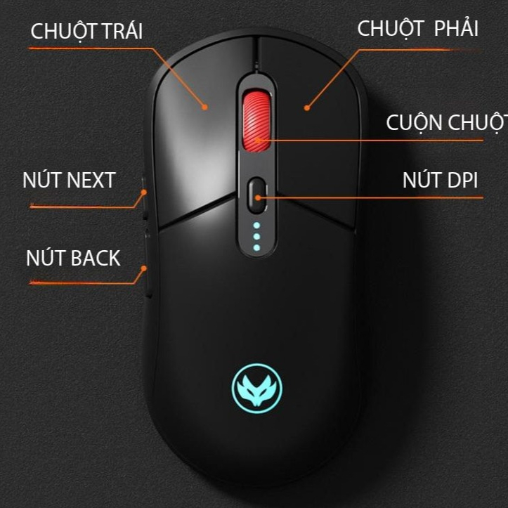 Chuột Gaming Atas F30 - Silent- 3 MODE Không dây Bluetooth - Pin sạc ...