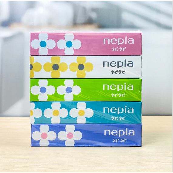 Set 5 hộp giấy ăn Nepia hoa nội địa Nhật 150 tờ/ hộp | Shopee Việt Nam